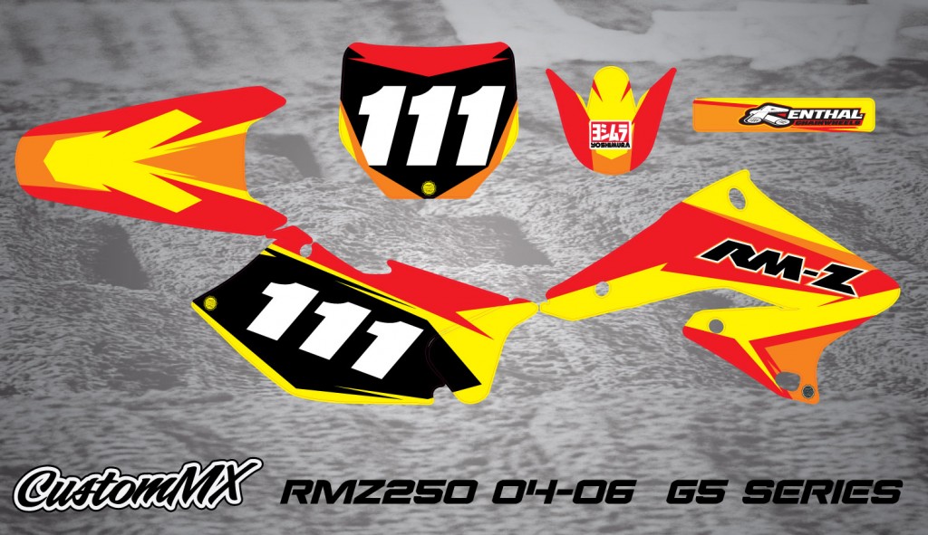 G5 Series – Suzuki RM / RMZ Graphics Kit – Custom MX – The Home Of Semi ...