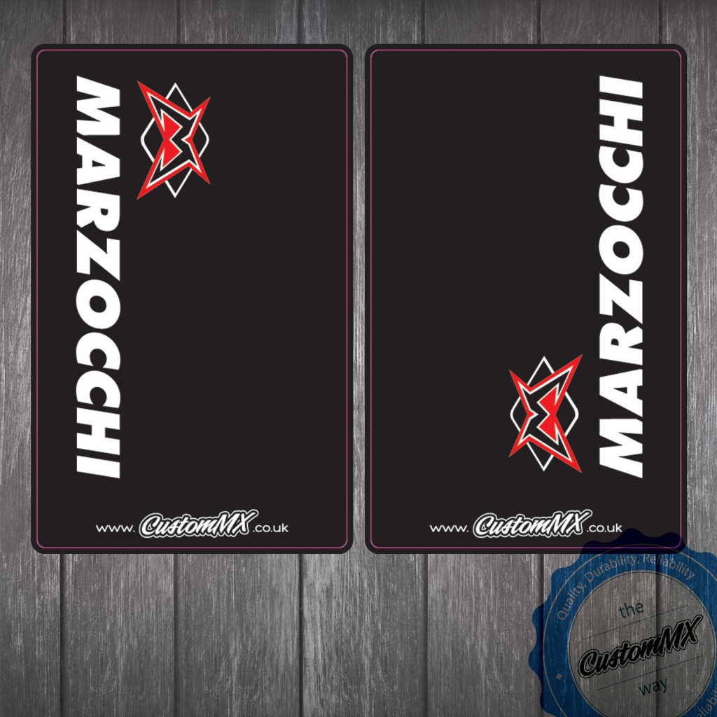 Marzocchi Upper Fork Decals (Black) – Custom MX – The Home Of Semi ...