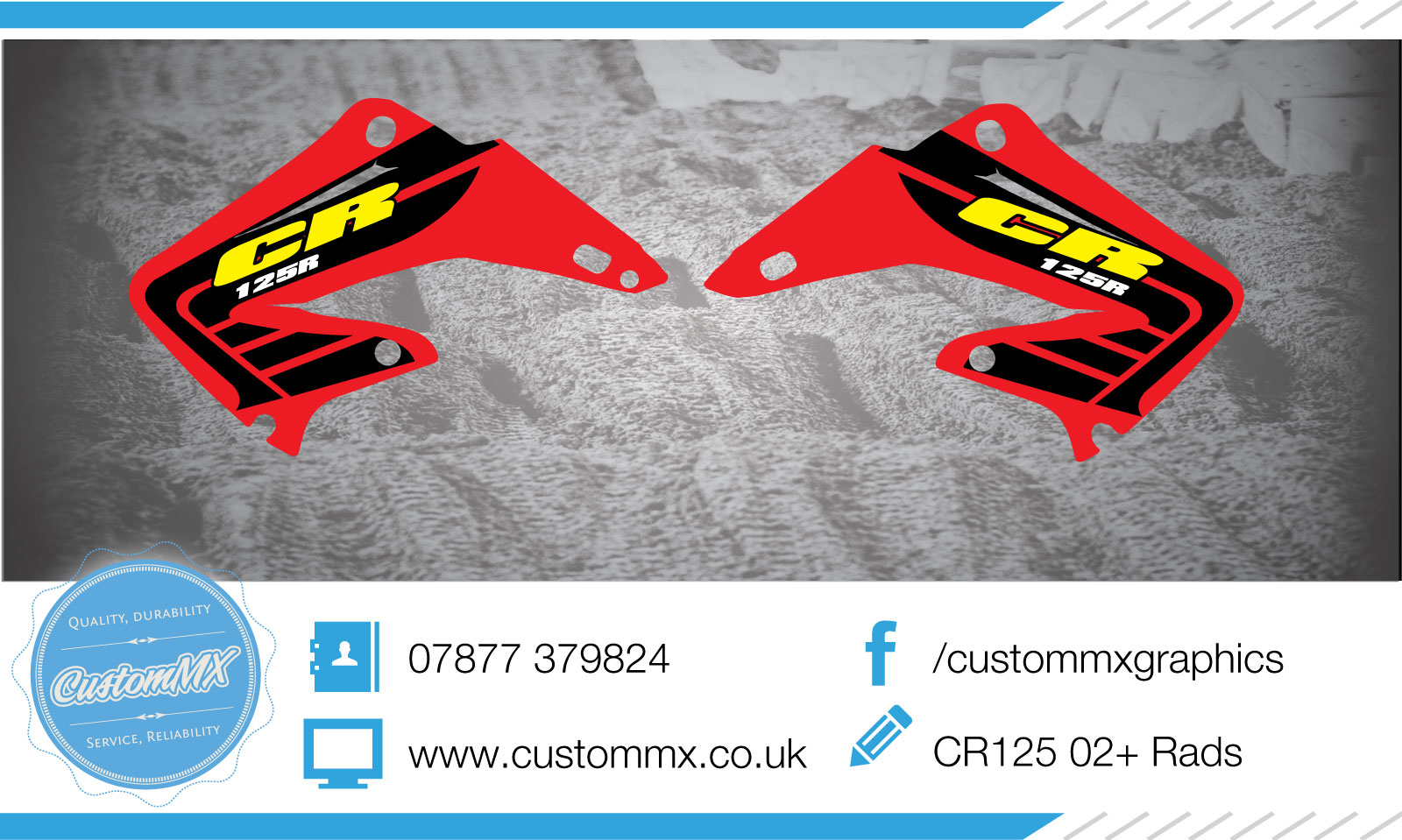 Rad Panel Graphics – CR OEM Style (02+ 2 strokes) – Custom MX – The ...