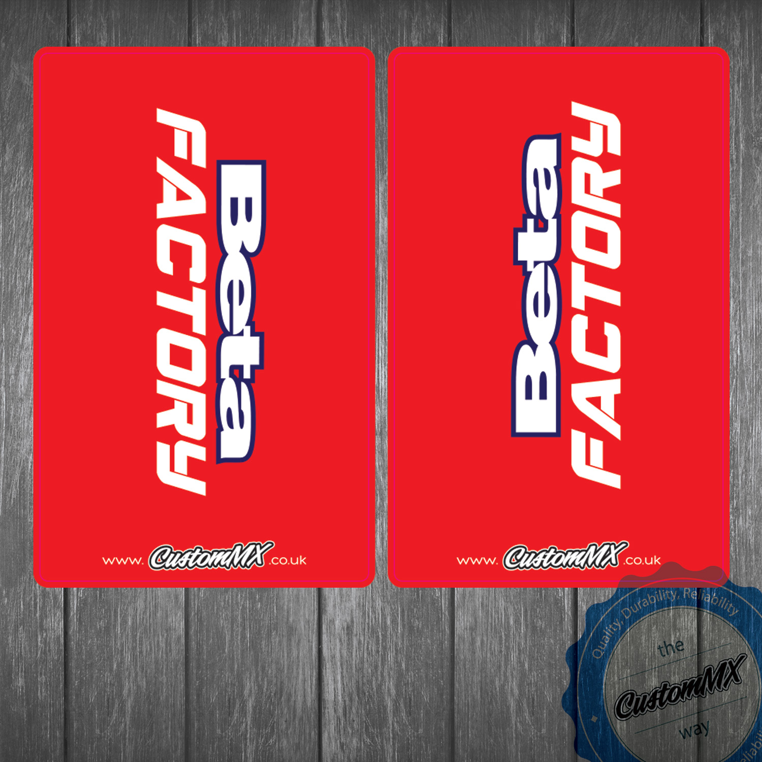 BETA Upper Fork Decals – Custom MX – The Home Of Semi-Custom Graphics