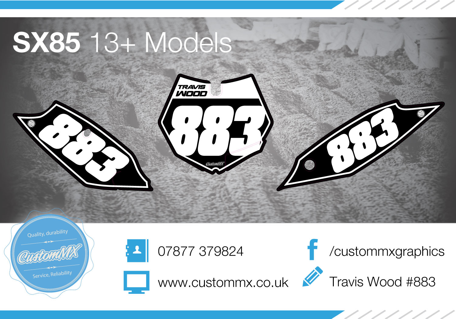 BG2 – KTM SX85 Graphics Kit 2003-2017 Models – Custom MX – The Home Of ...