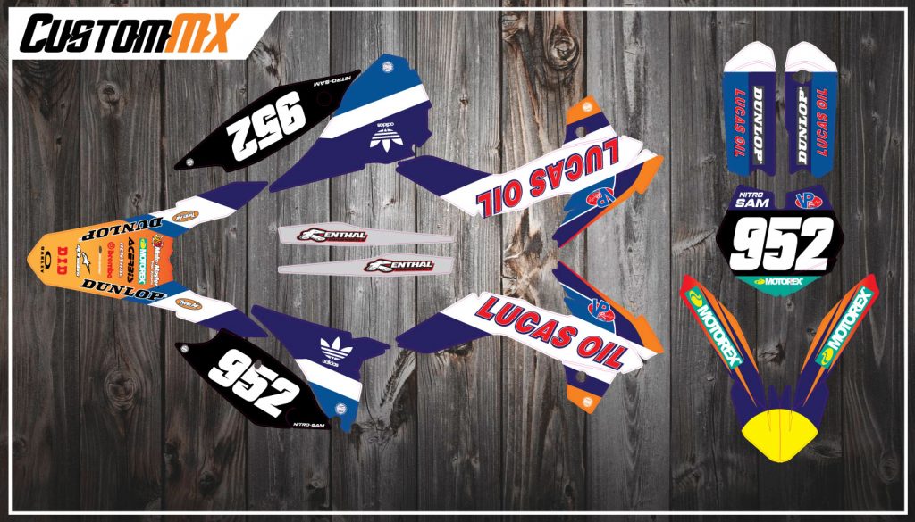 Youth – Lucas Series KTM SX85 Graphics Kit 2003-2017 Models – Custom MX ...
