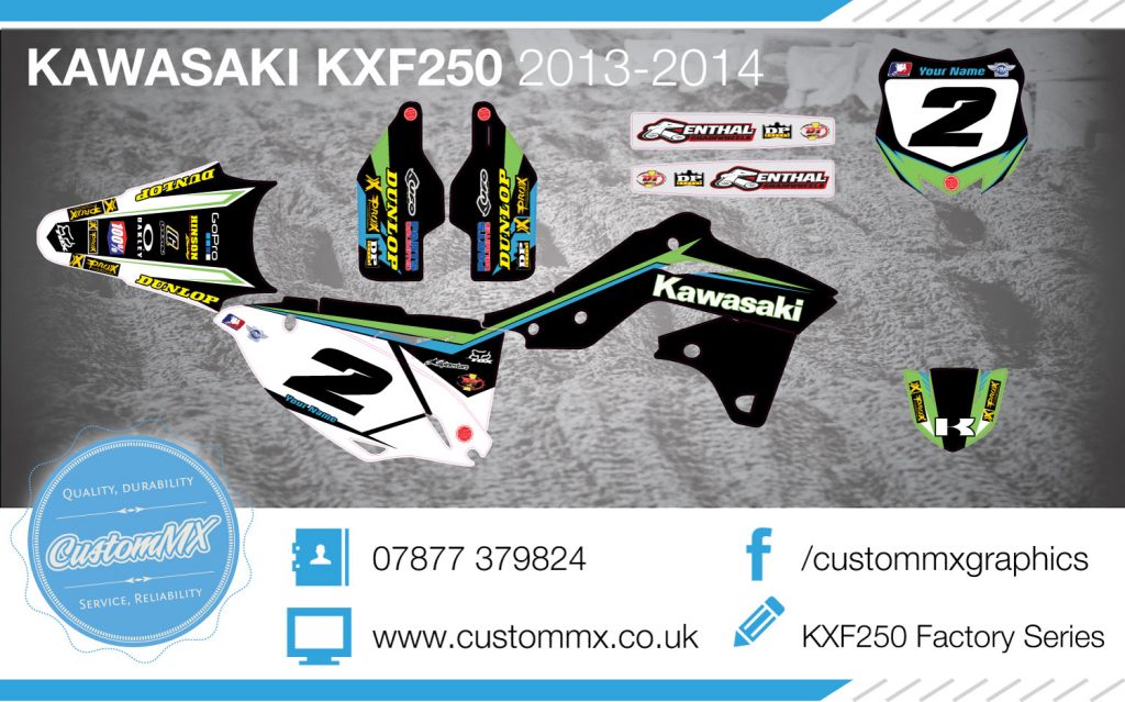 Factory Series – Kawasaki KX KXF Graphics Kit – Custom MX – The Home Of ...