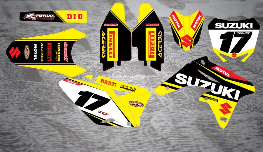 Factory Series – Suzuki RM / RMZ Graphics Kit – Custom MX – The Home Of ...