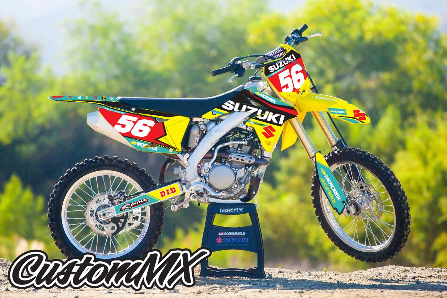 Motorex Series – Suzuki RM / RMZ Graphics Kit – Custom MX – The Home Of ...