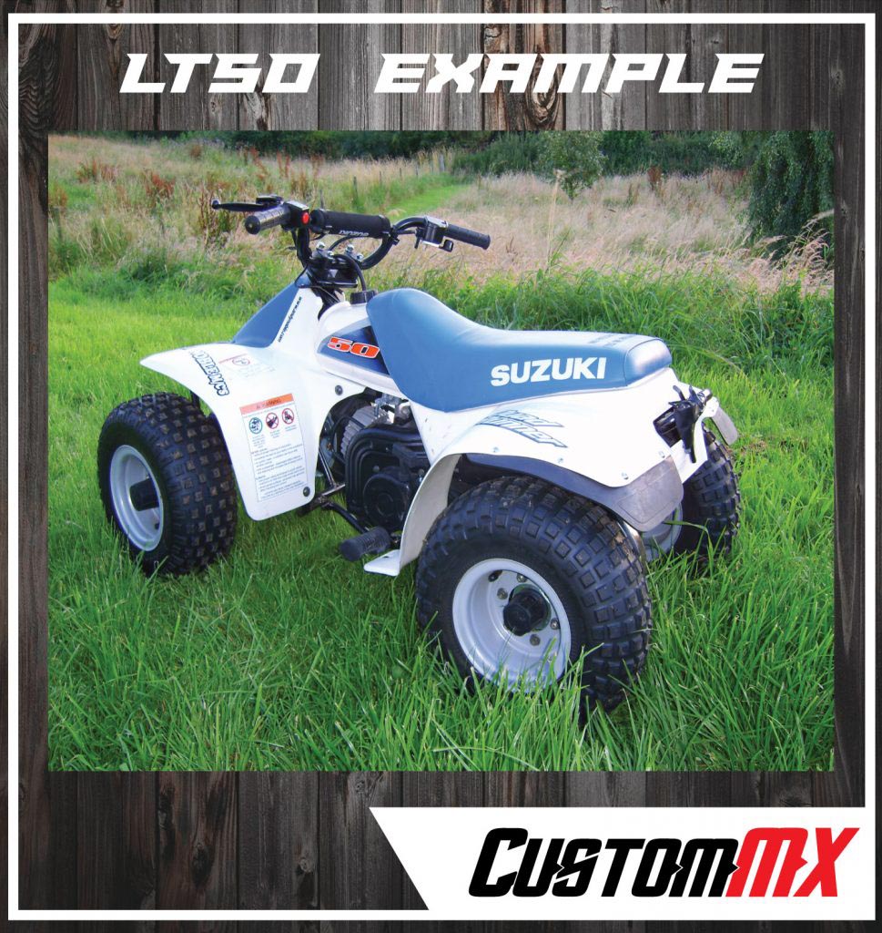 LT50 / LT50A Suzuki – Style 1 (Pink) Series – Complete Graphics Kit ...