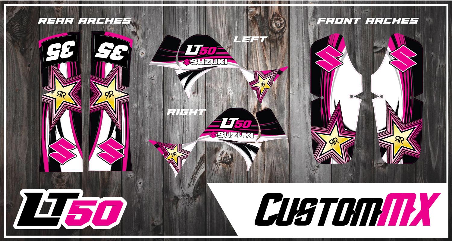 Art & Collectibles lt 50 graphics kit suzuki decals lt50 graphics kit ...