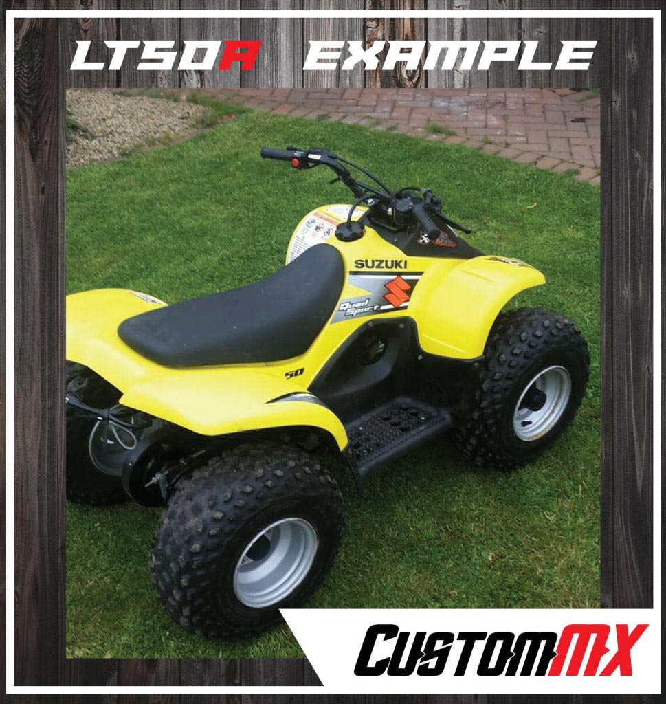 LT50 / LT50A Suzuki – Style 1 (Pink) Series – Complete Graphics Kit ...