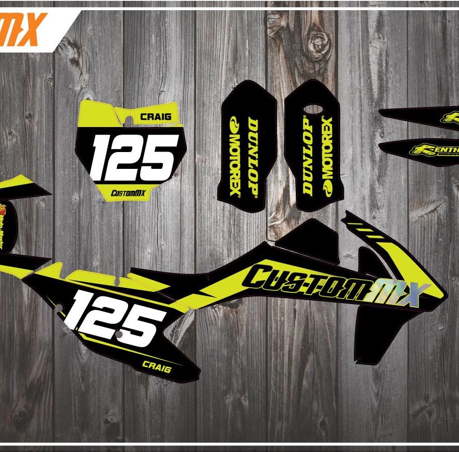 ProStock ’16 FLUORESCENT YELLOW SERIES – KTM SX/SXF Graphics Kit ...