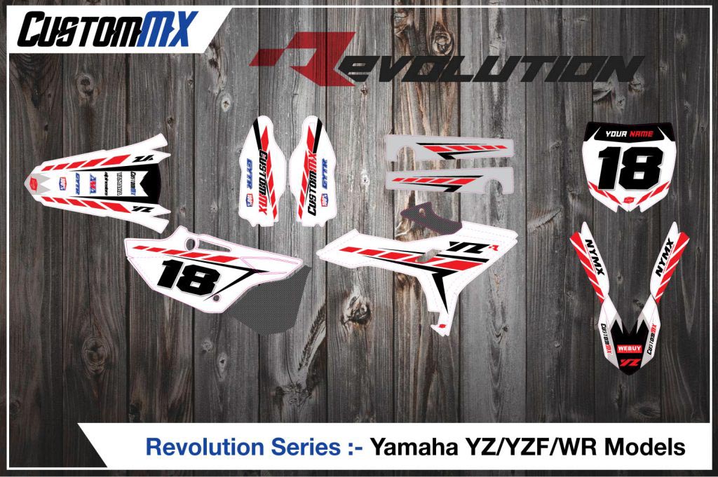 Revolution Series – Yamaha YZ/YZF/WR Graphics Kit – Custom MX – The ...