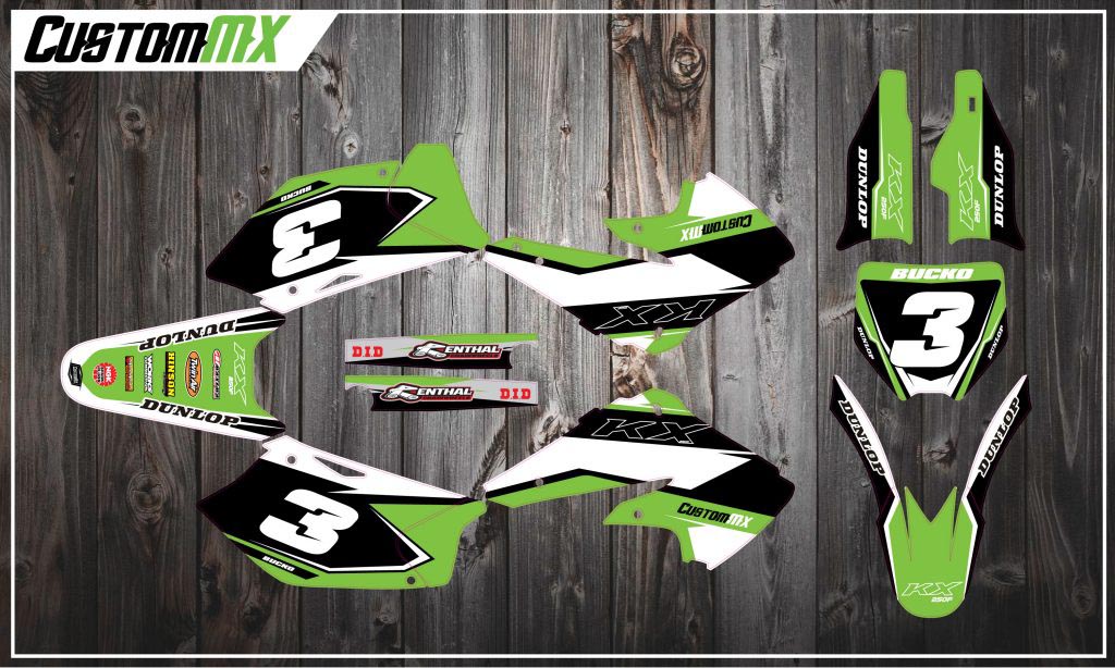 Attack Series – Kawasaki KX/KXF Graphics Kit – Custom MX – The Home Of ...