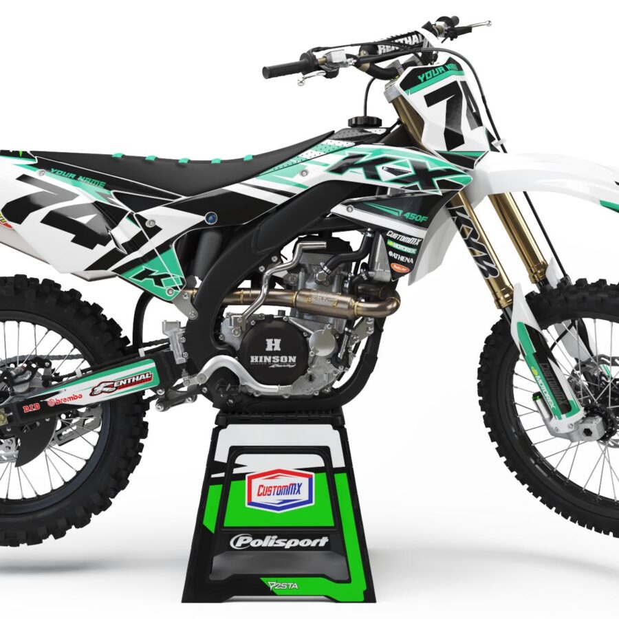 Rage Series (Nardo Grey) – Kawasaki KX/KXF Graphics Kit – Custom MX ...
