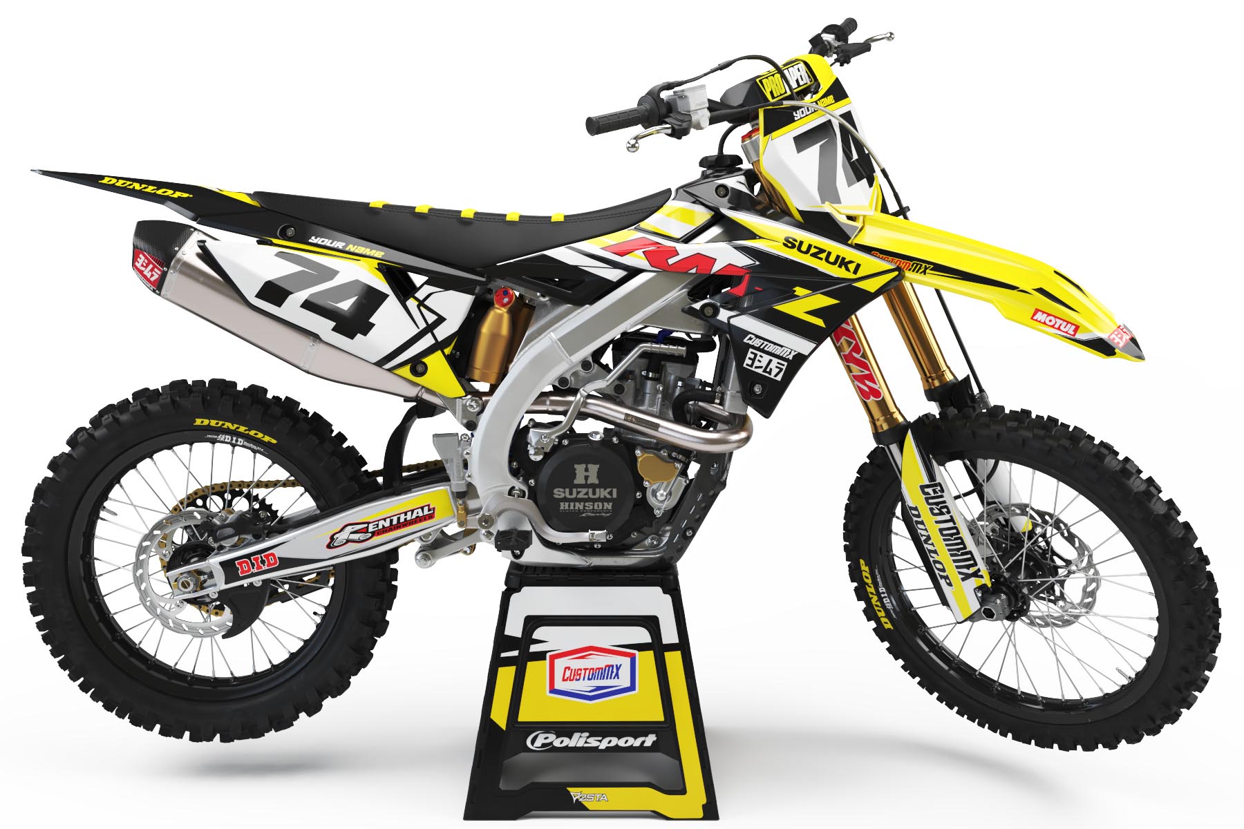 RAGE Series – Suzuki RM / RMZ Graphics Kit – Custom MX – The Home Of ...