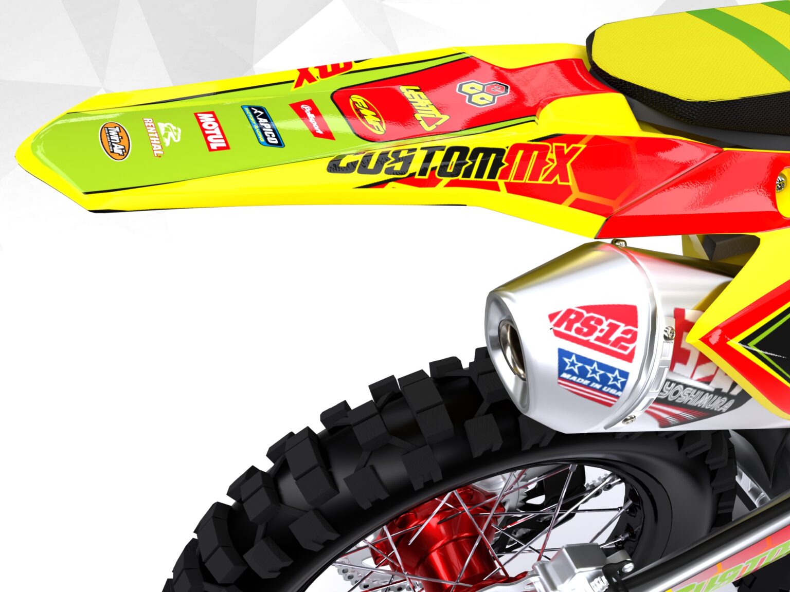 Retro (ECC) Series – Suzuki RM / RMZ Graphics Kit – Custom MX – The ...