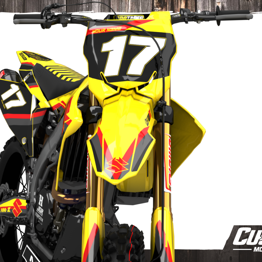 Retro Series – Suzuki RM / RMZ Graphics Kit – Custom MX – The Home Of ...