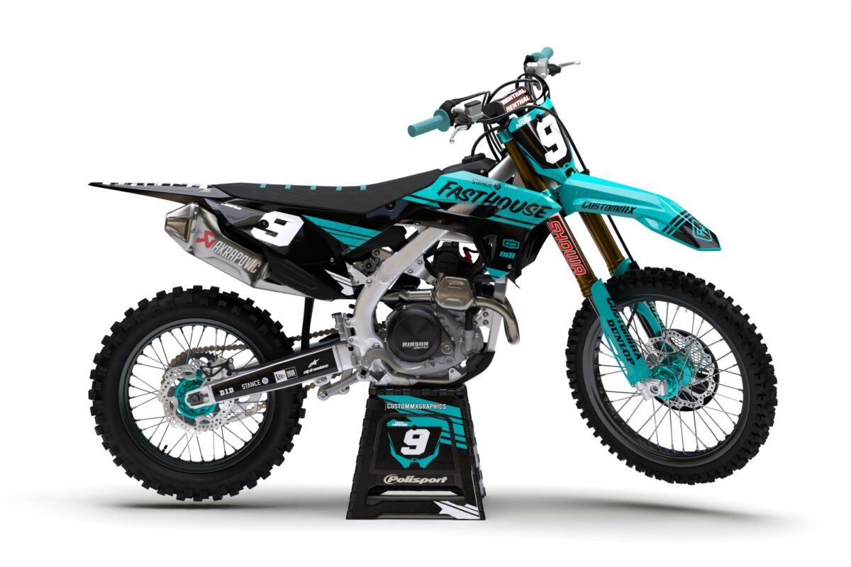 Split Series (Teal) – Honda CR / CRF Graphics Kit – Custom MX – The ...