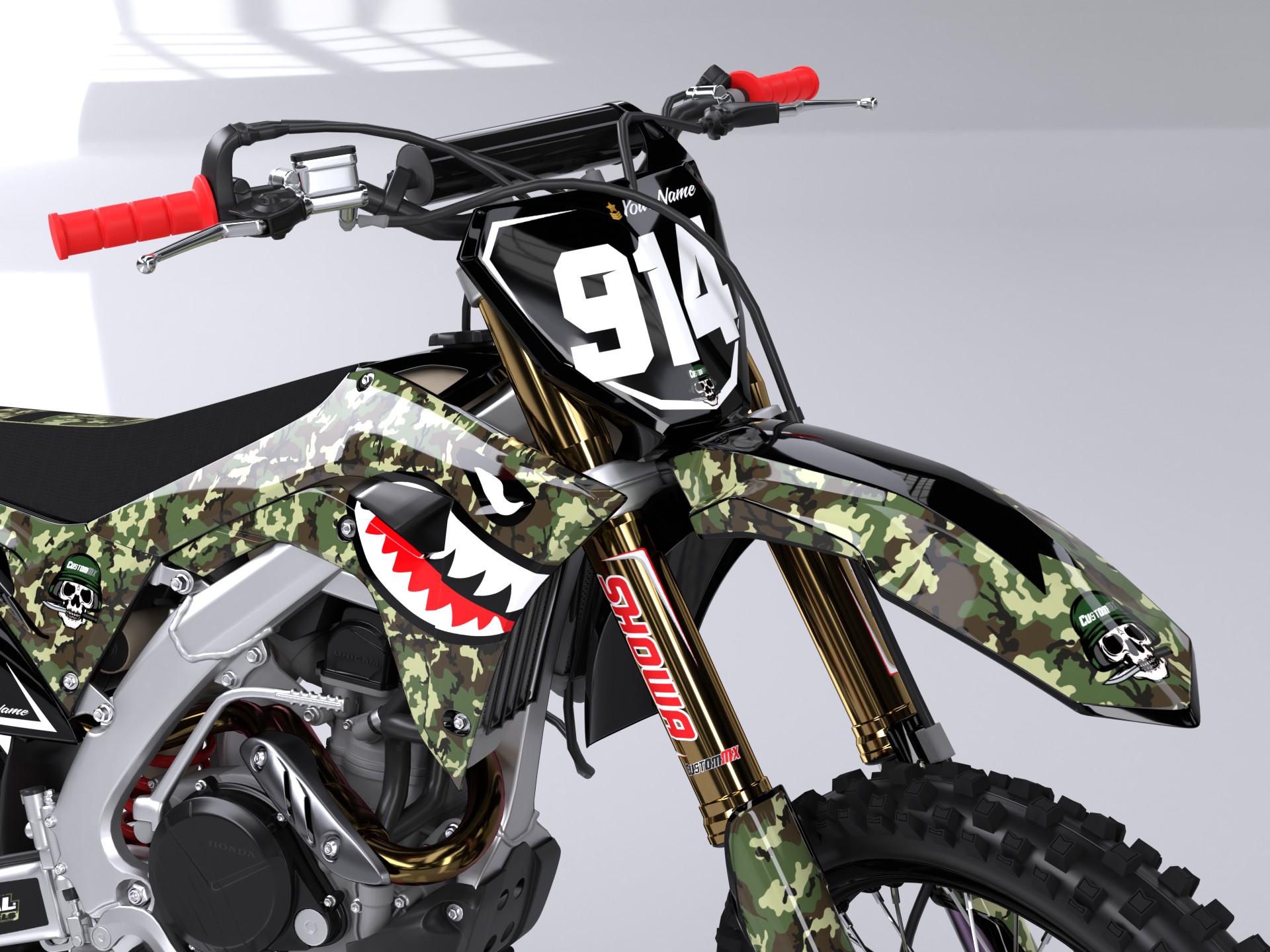 Military Series – Honda CR / CRF Graphics Kit – Custom MX – The Home Of ...