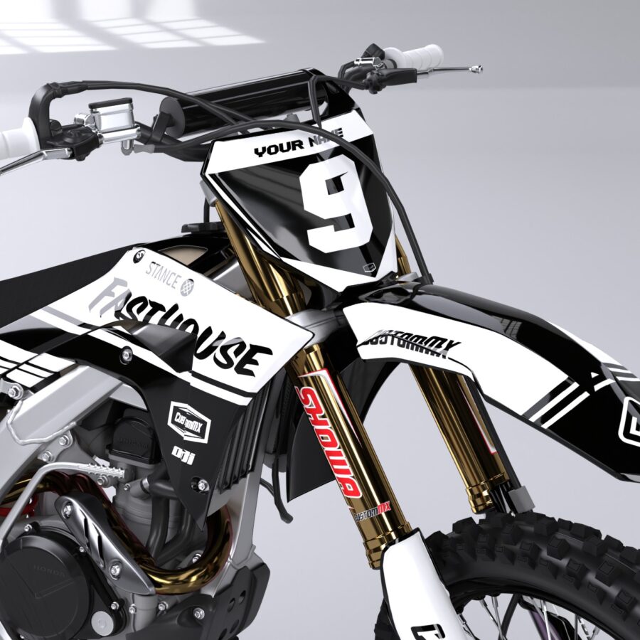 Split Series (White) – Honda CR / CRF Graphics Kit – Custom MX – The ...