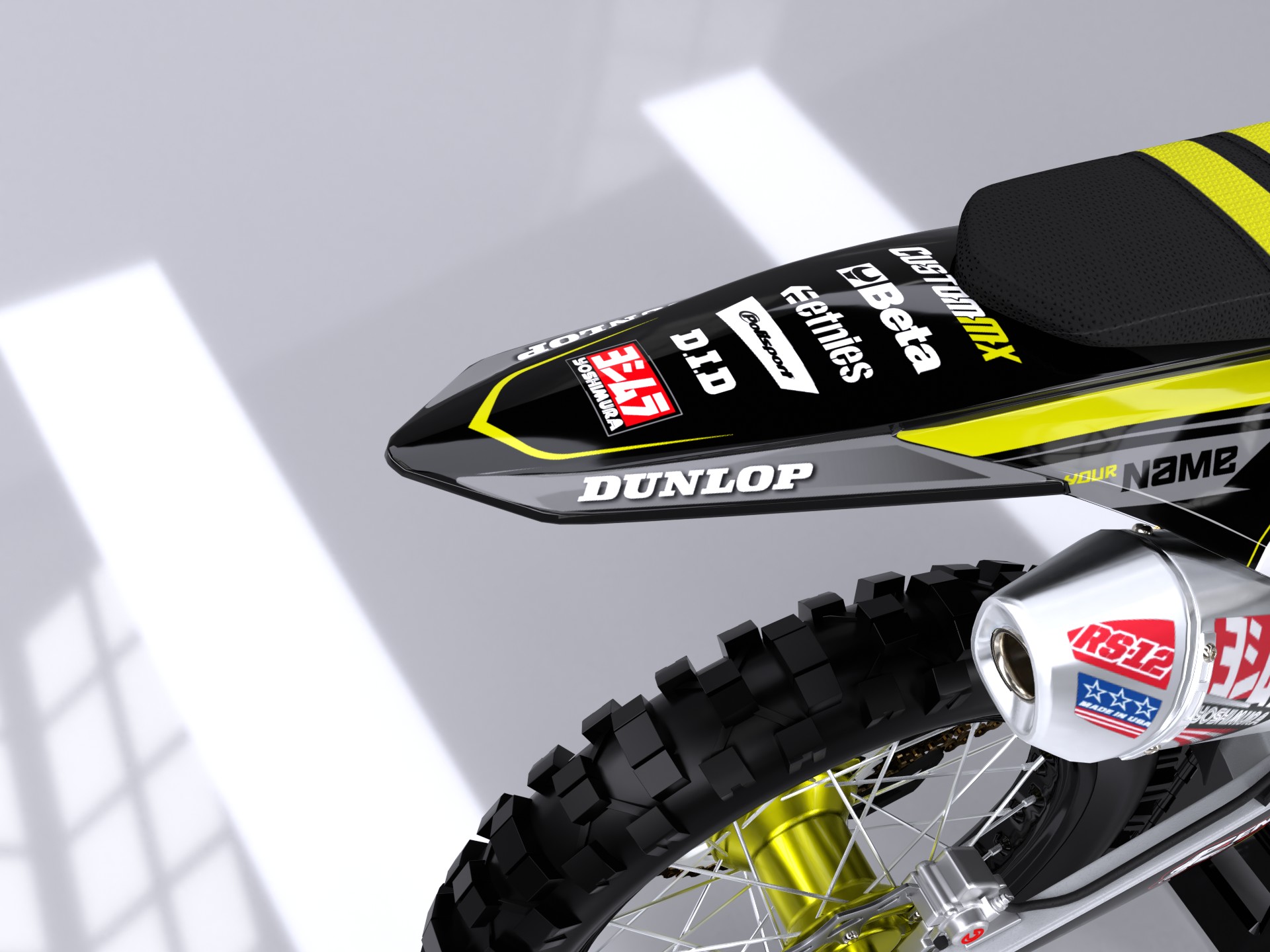 Screech(YELLOW) SERIES – KTM SX/SXF/EXC/EXC-F Graphics Kit – Custom MX ...