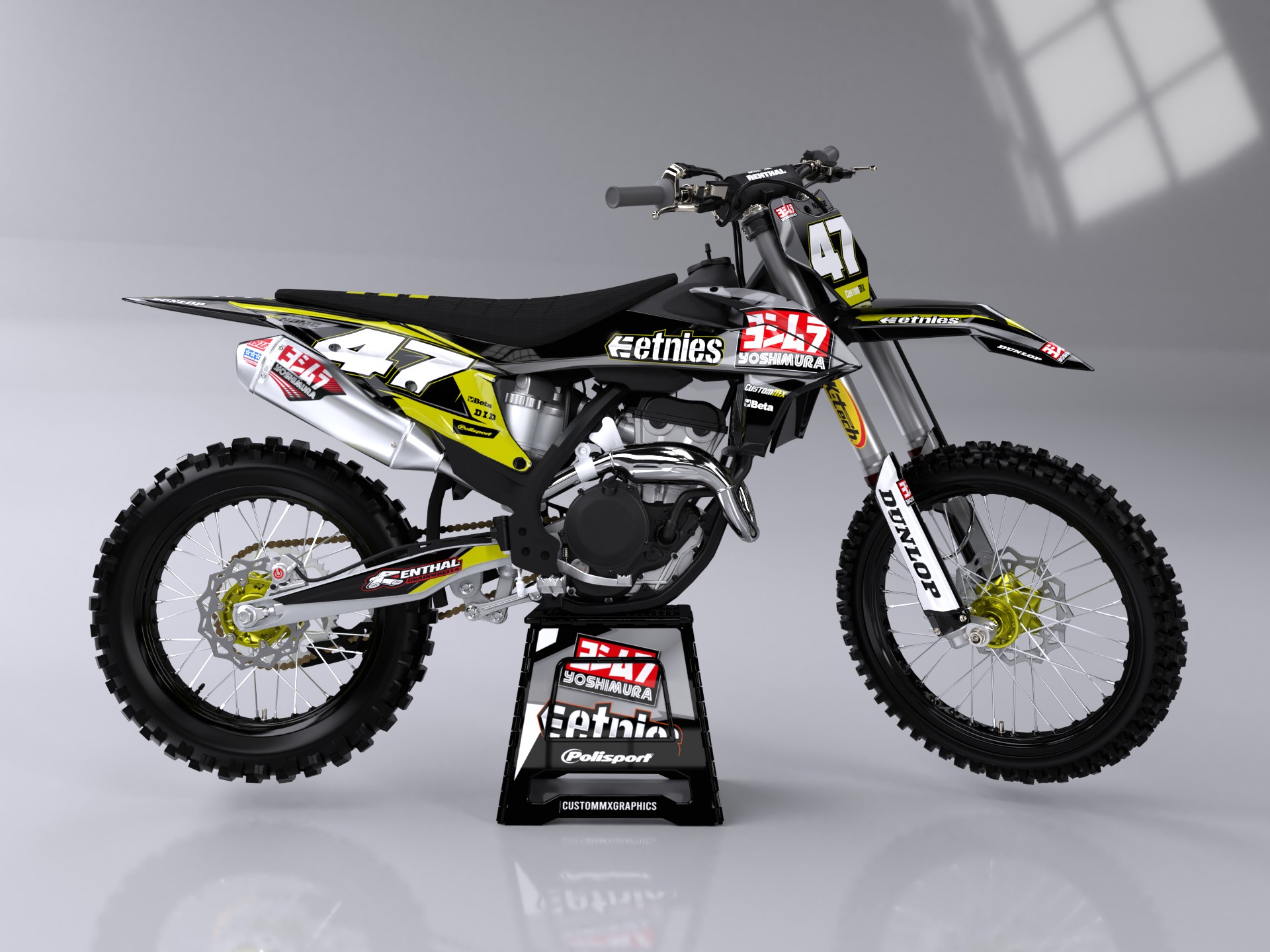 Screech(YELLOW) SERIES – KTM SX/SXF/EXC/EXC-F Graphics Kit – Custom MX ...