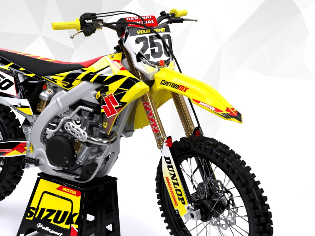 Flash Series – Suzuki RM / RMZ Graphics Kit – Custom MX – The Home Of ...