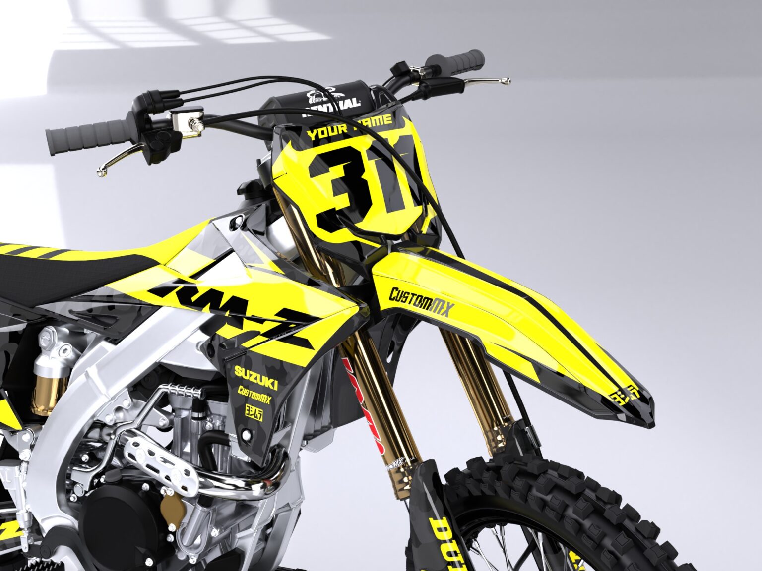 Khaki Series – Suzuki RM / RMZ Graphics Kit – Custom MX – The Home Of ...