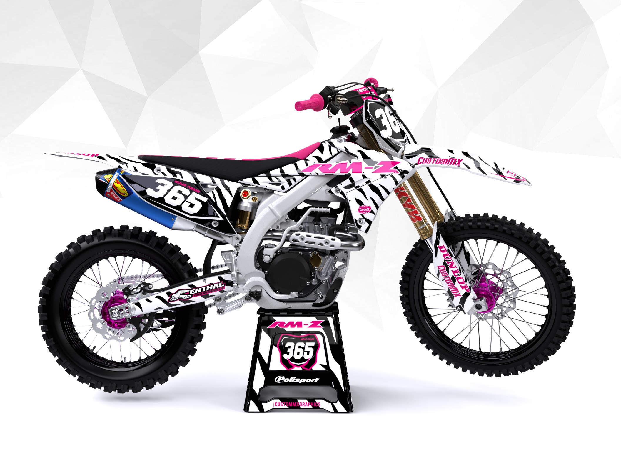 Zeeb Series – Suzuki RM / RMZ Graphics Kit – Custom MX – The Home Of ...
