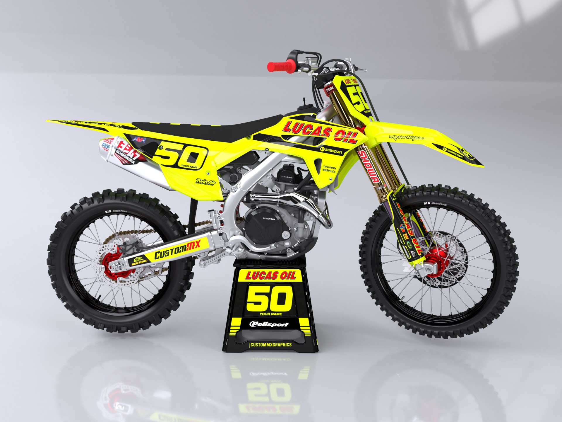 LucasOil(FLUORO) Series – Honda CR / CRF Graphics Kit – Custom MX – The ...