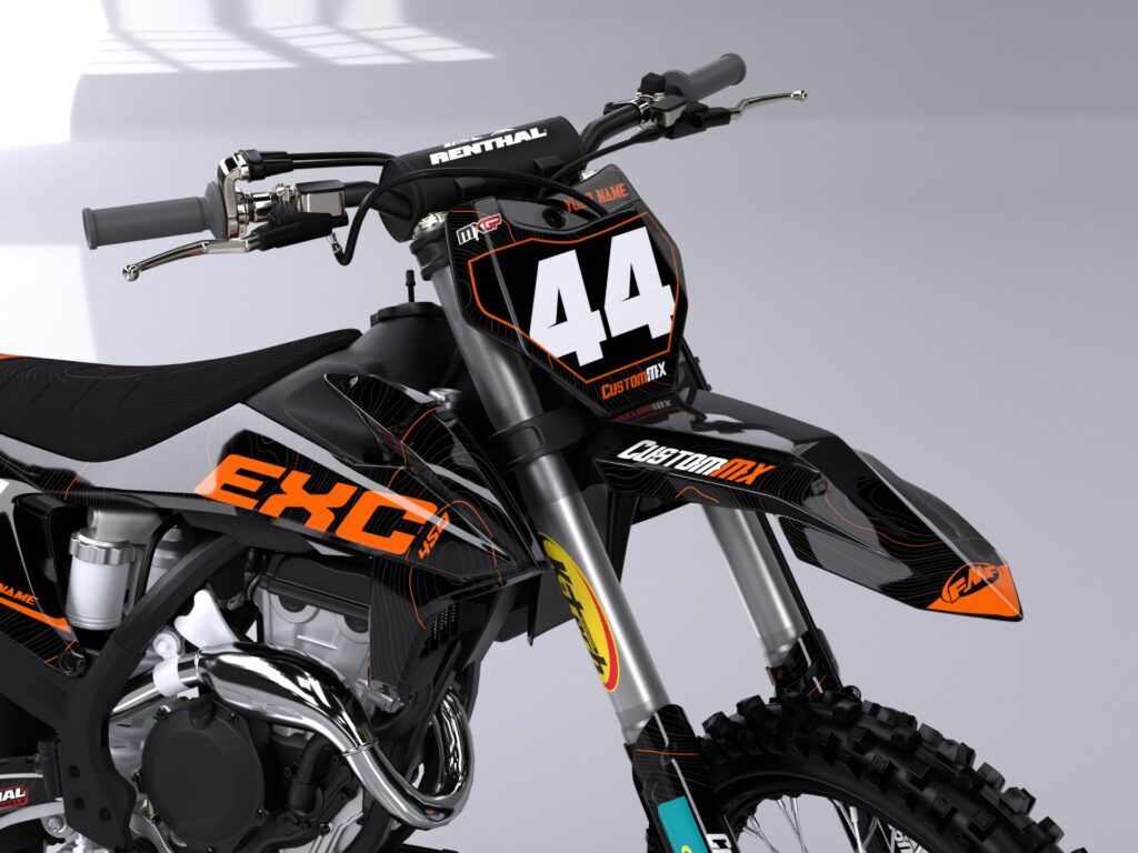 Topography SERIES – KTM SX/SXF/EXC/EXC-F Graphics Kit – Custom MX – The ...