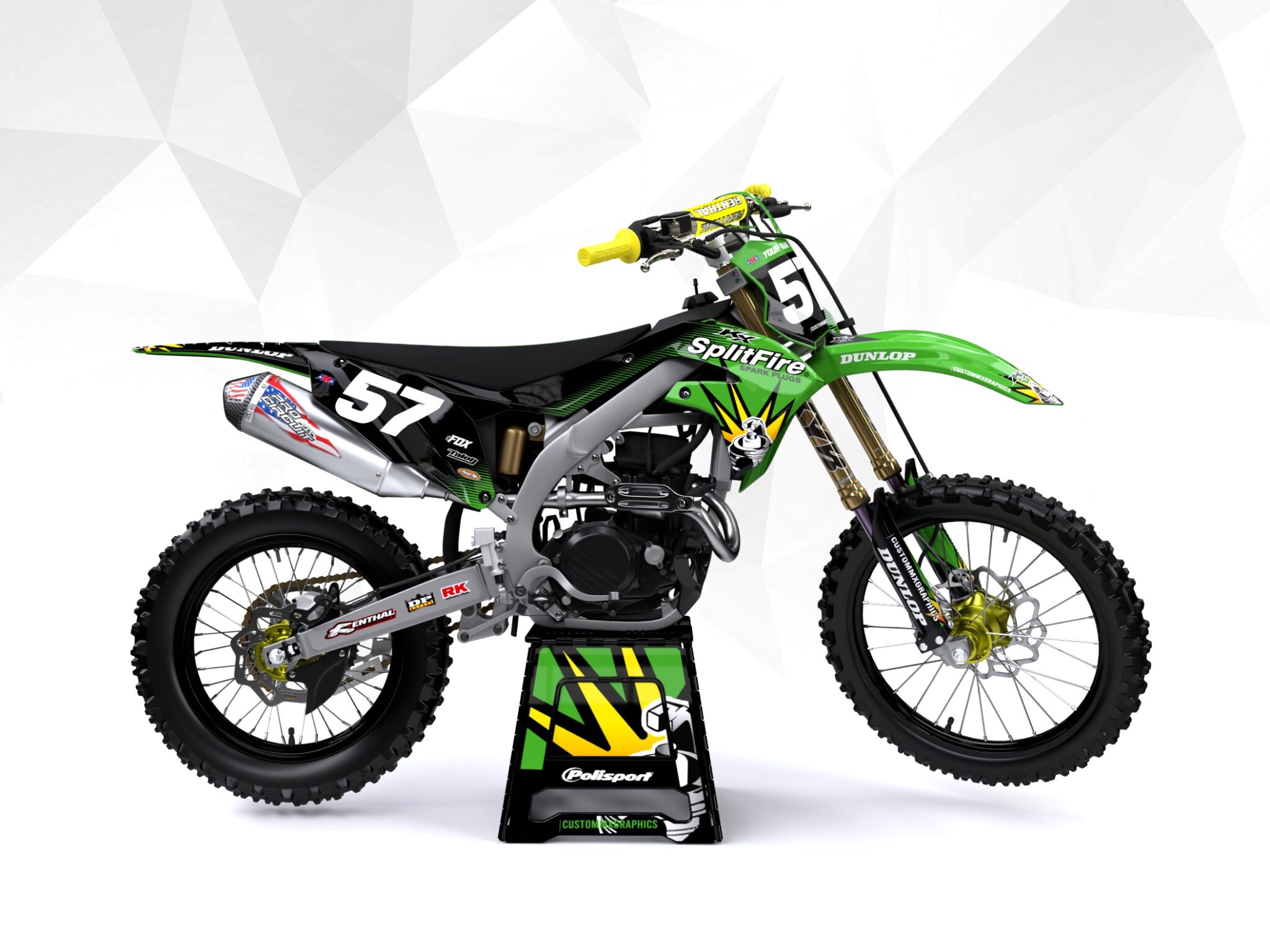 KXF Splitfire Graphics Kit – Custom MX – The Home Of Semi-Custom Graphics