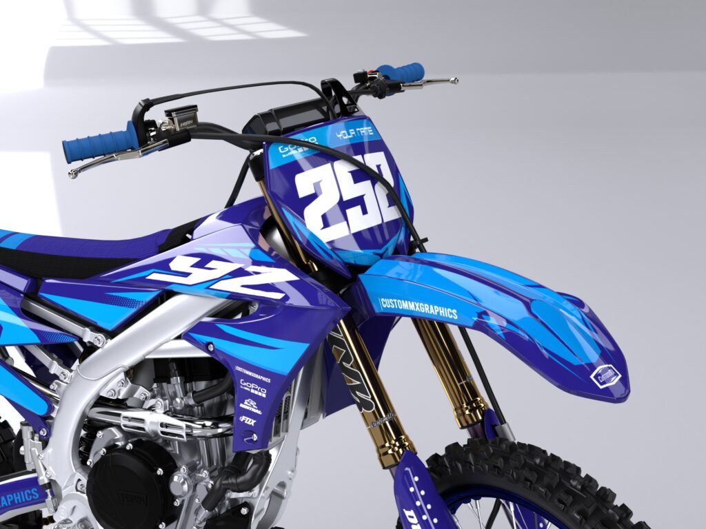 Beasty(BLUE) Series – Yamaha YZ/YZF/WR Graphics Kit – Custom MX – The ...