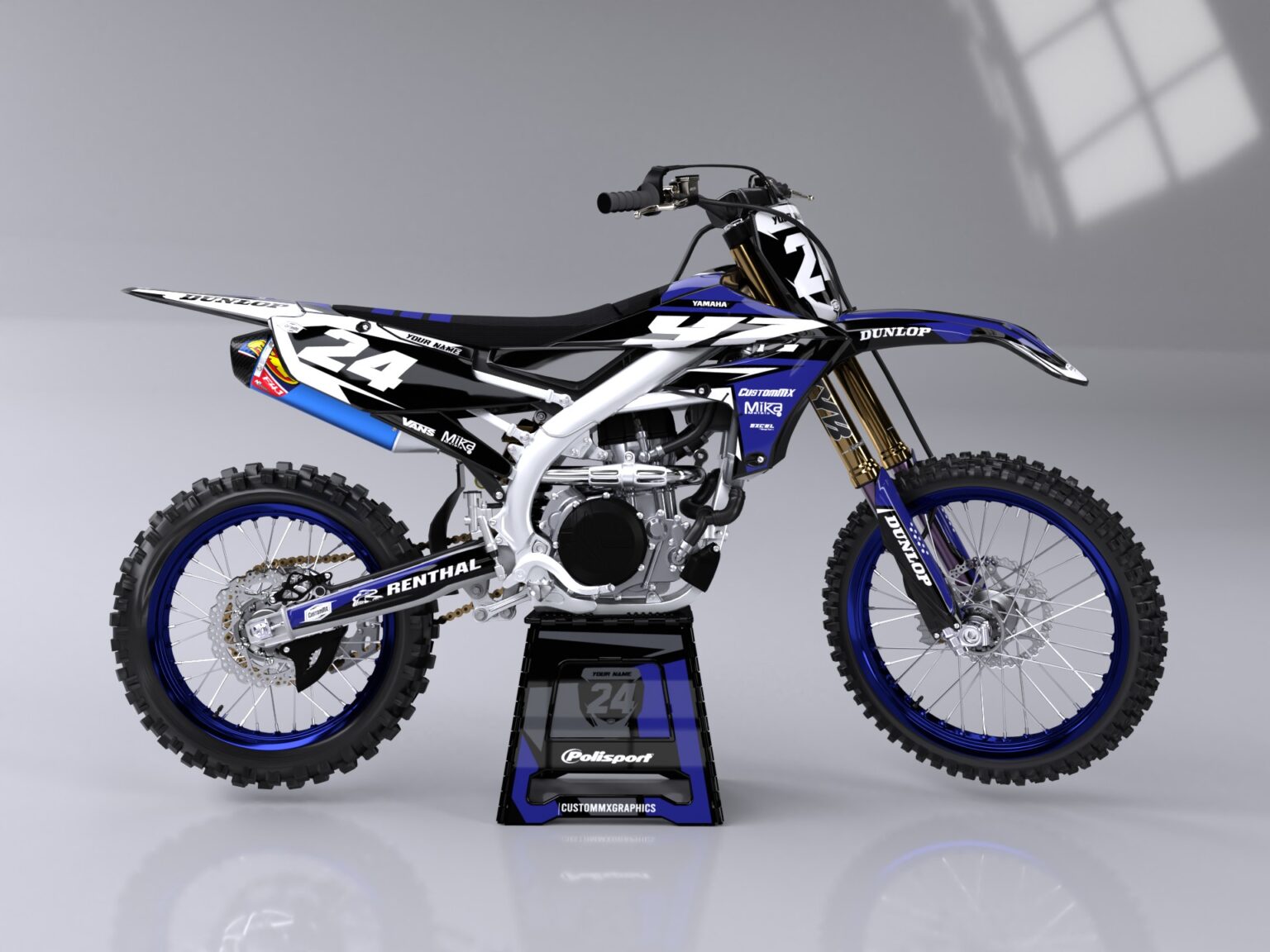 Enrage(WH) Series – Yamaha YZ/YZF/WR Graphics Kit – Custom MX – The ...