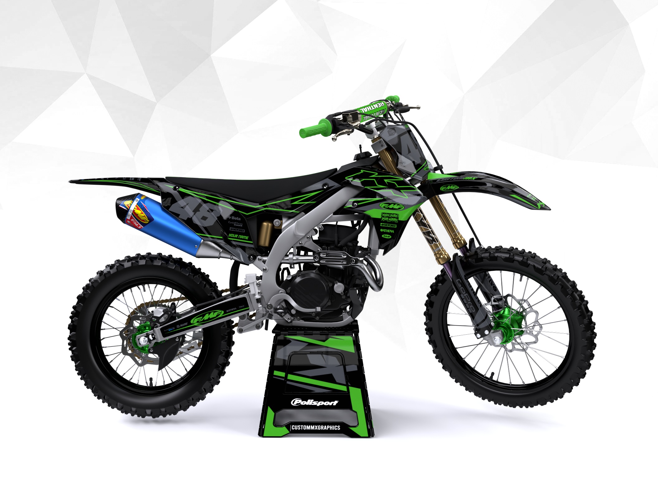 KXF Blitz Graphics Kit – Custom MX – The Home Of Semi-Custom Graphics