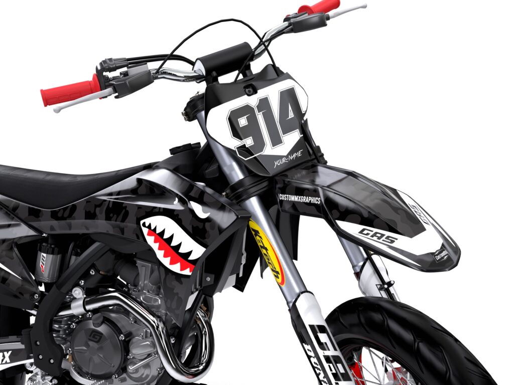 Bomber(Dark) Series – Gas Gas MC / EC Graphics Kit – Custom MX – The ...