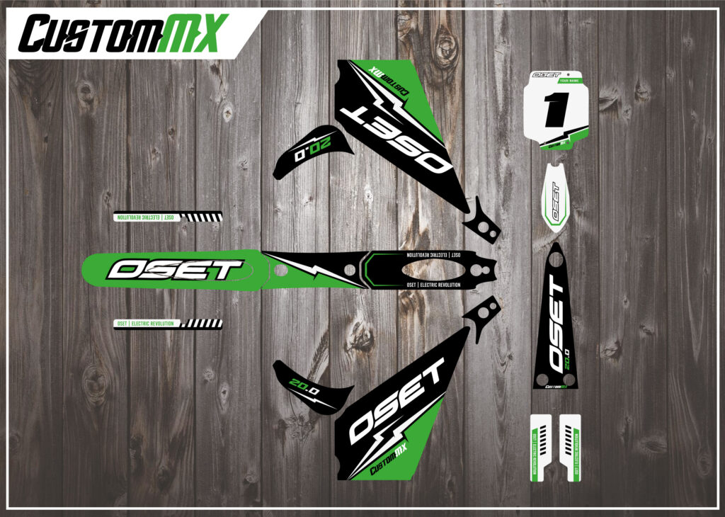 OSET 20.0 GRAPHICS KIT DECALS ELECTRIC BIKE – Custom MX – The Home Of ...