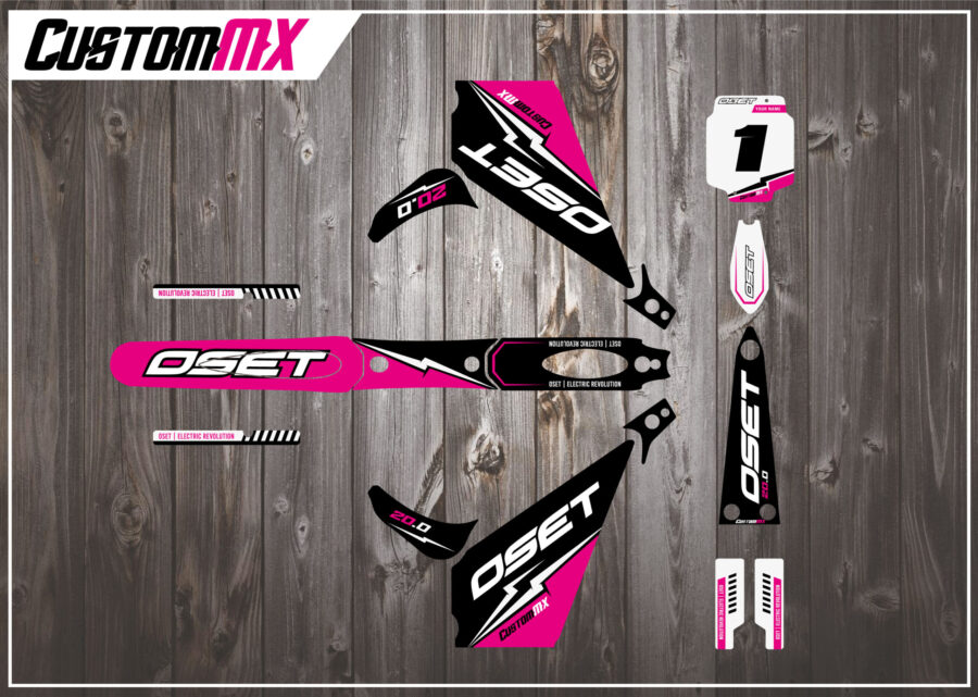 OSET 20.0 GRAPHICS KIT DECALS ELECTRIC BIKE – Custom MX – The Home Of ...
