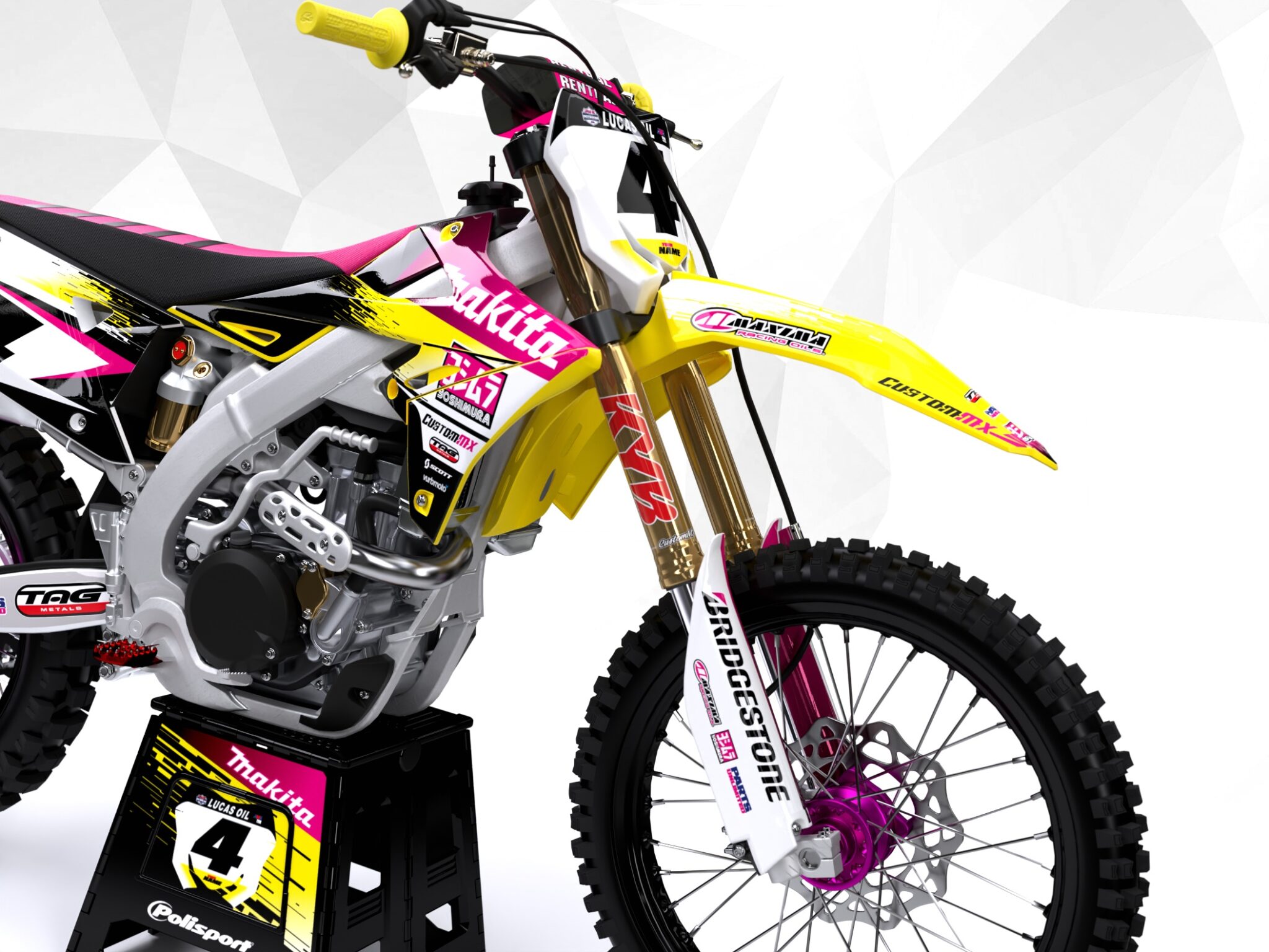 ThrowbackMG Series – Suzuki RM / RMZ Graphics Kit – Custom MX – The ...