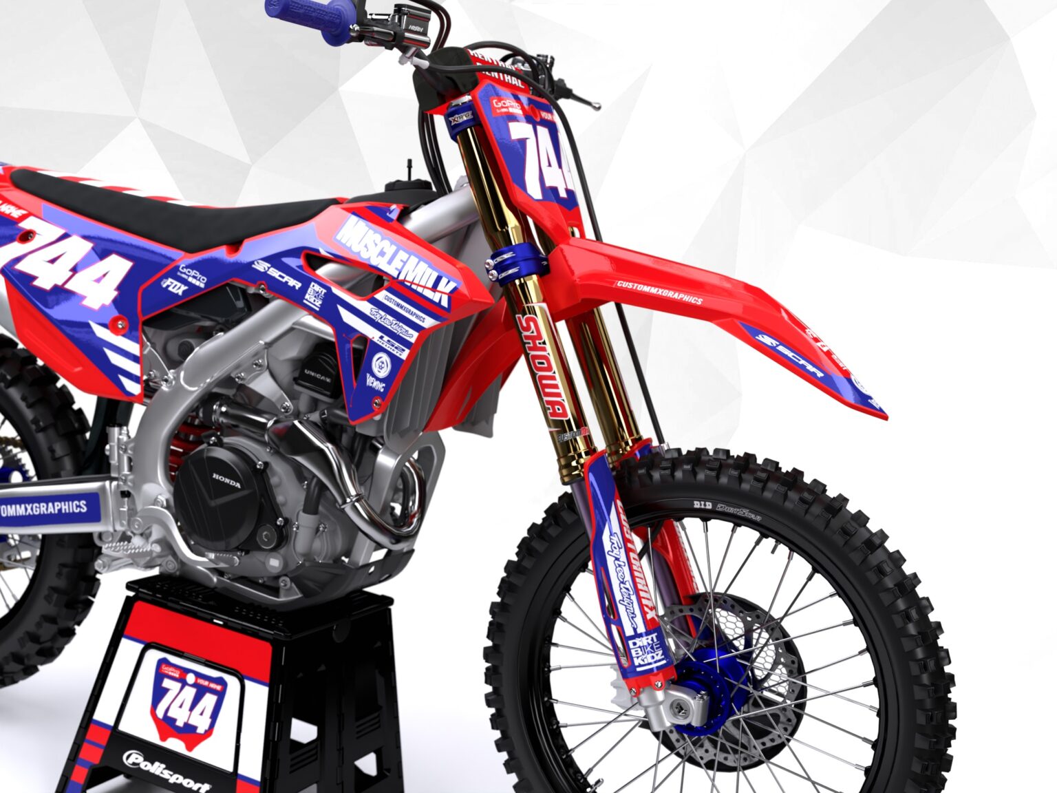 WFO(BL) Series – Honda CR / CRF Graphics Kit – Custom MX – The Home Of ...