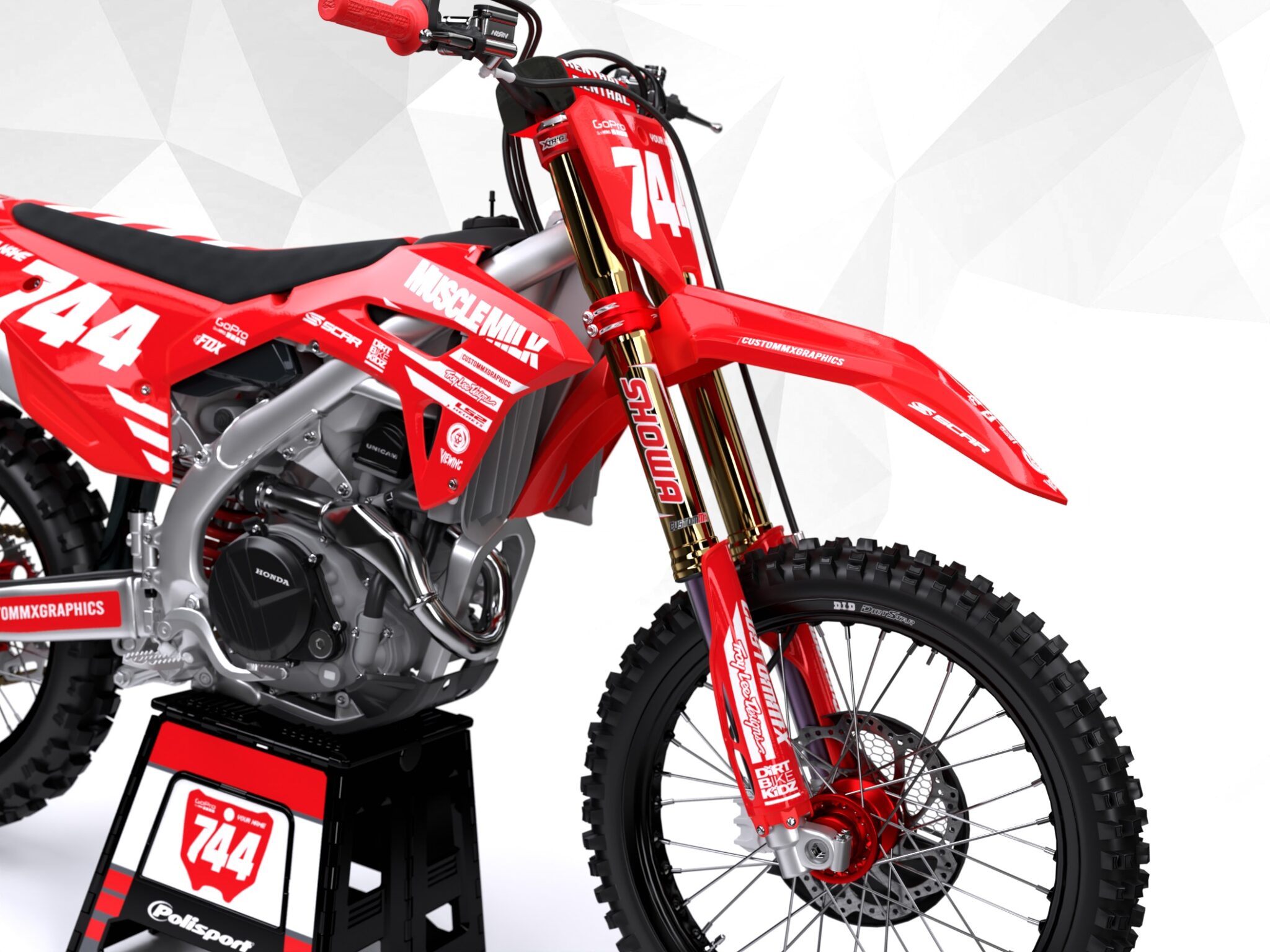 WFO(RD) Series – Honda CR / CRF Graphics Kit – Custom MX – The Home Of ...