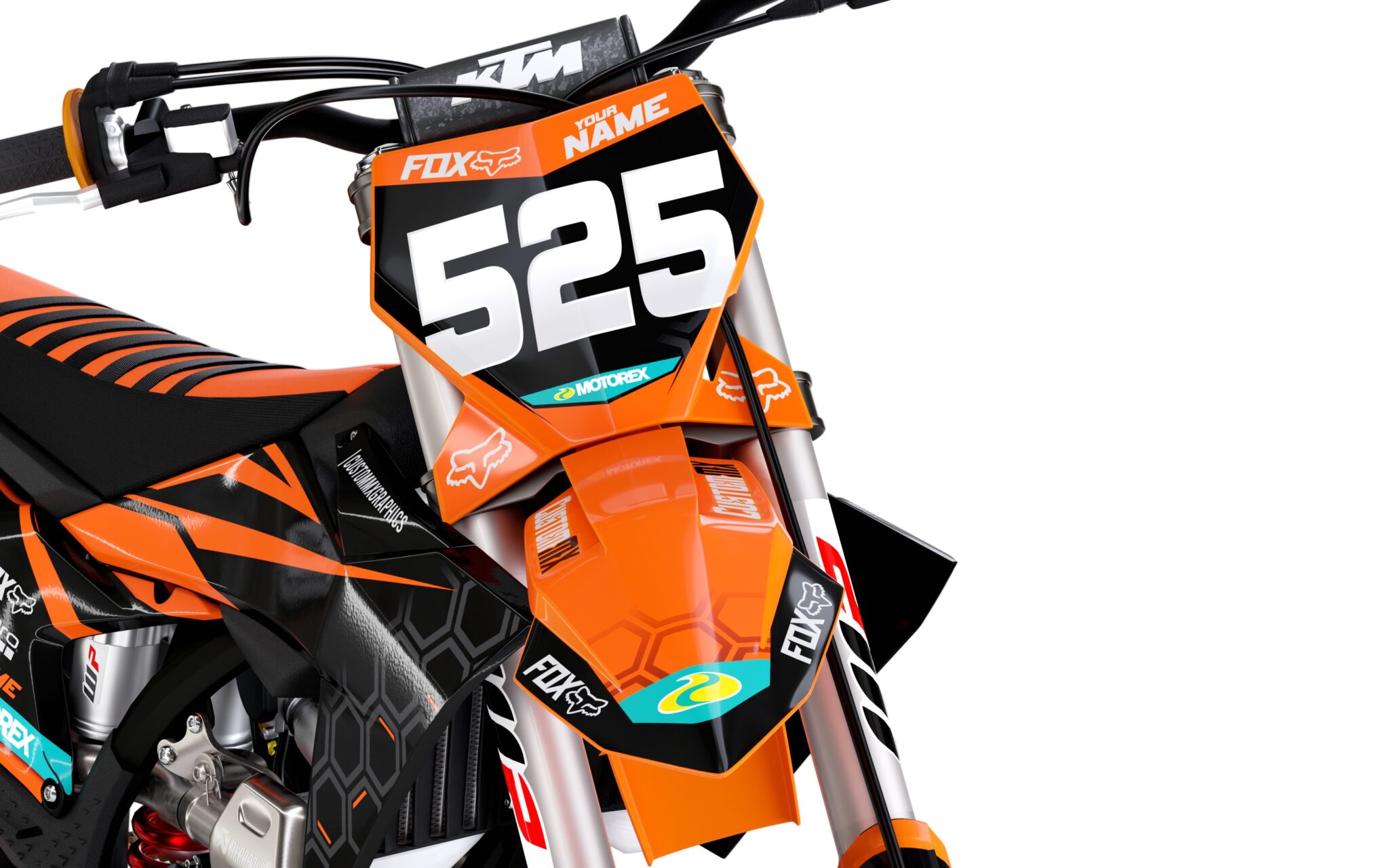 Synthetic SERIES – KTM SX/SXF/EXC/EXC-F Graphics Kit – Custom MX – The ...