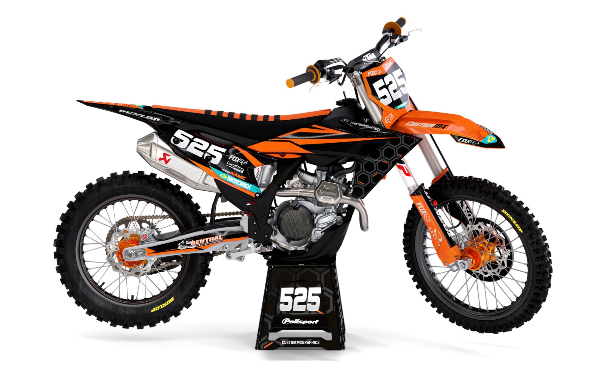 Synthetic SERIES – KTM SX/SXF/EXC/EXC-F Graphics Kit – Custom MX – The ...