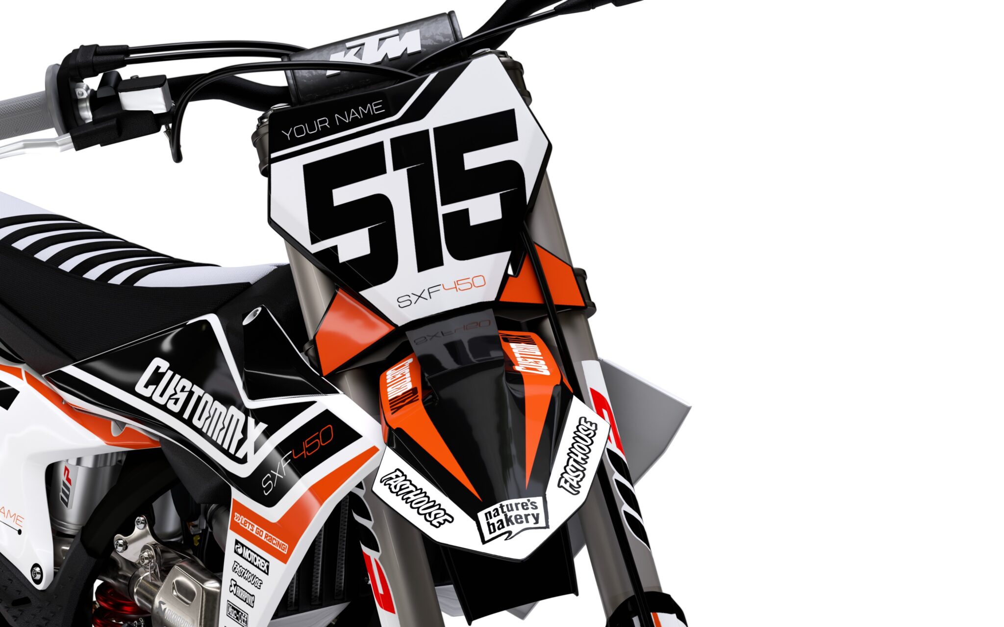 Fuel- KTM SX/SXF/EXC/EXC-F Graphics Kit – Custom MX – The Home Of Semi-Custom Graphics