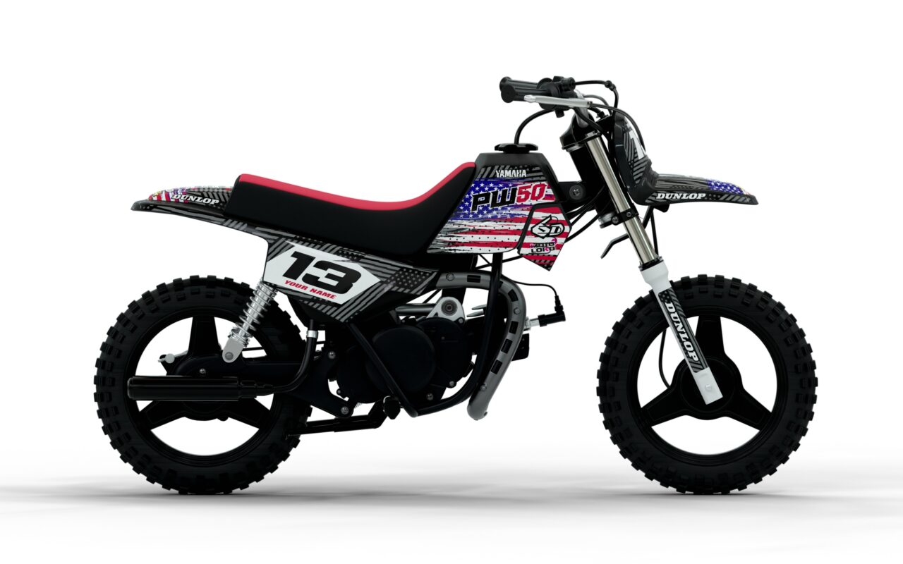 PW50 Americana-GRAPHIC KIT 1981-2023 PEEWEE PW 50 GRAPHICS DECAL KIT ...