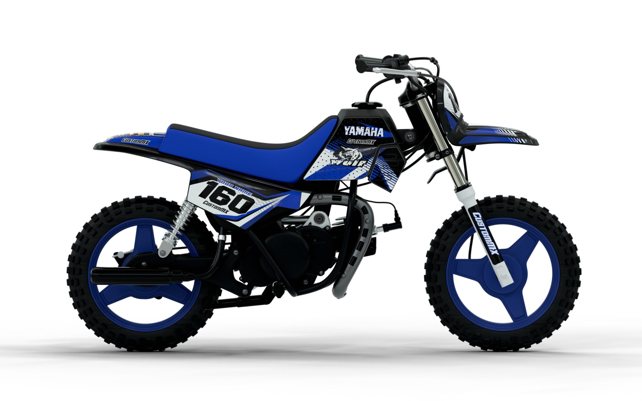 WulfBlue- PW50 GRAPHIC KIT 1981-2023 PEEWEE PW 50 GRAPHICS DECAL KIT ...