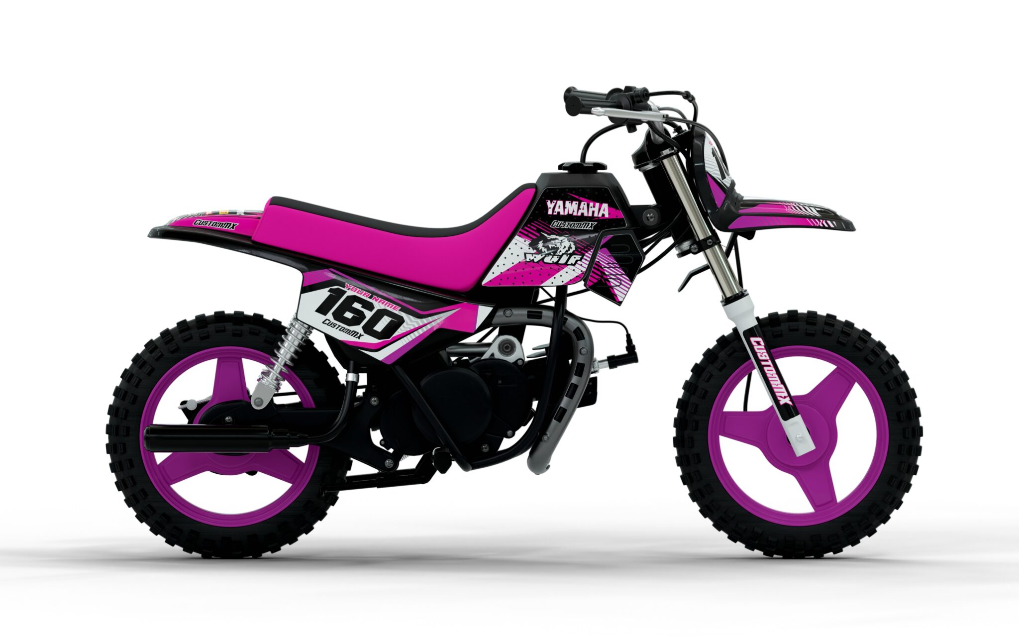 WulfPink- PW50 GRAPHIC KIT 1981-2023 PEEWEE PW 50 GRAPHICS DECAL KIT ...