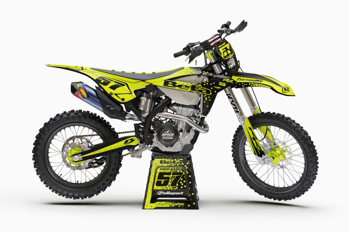 Pixelation Flipped (Fluorescent Yellow) :- BETA X-Trainer / RR Graphics ...