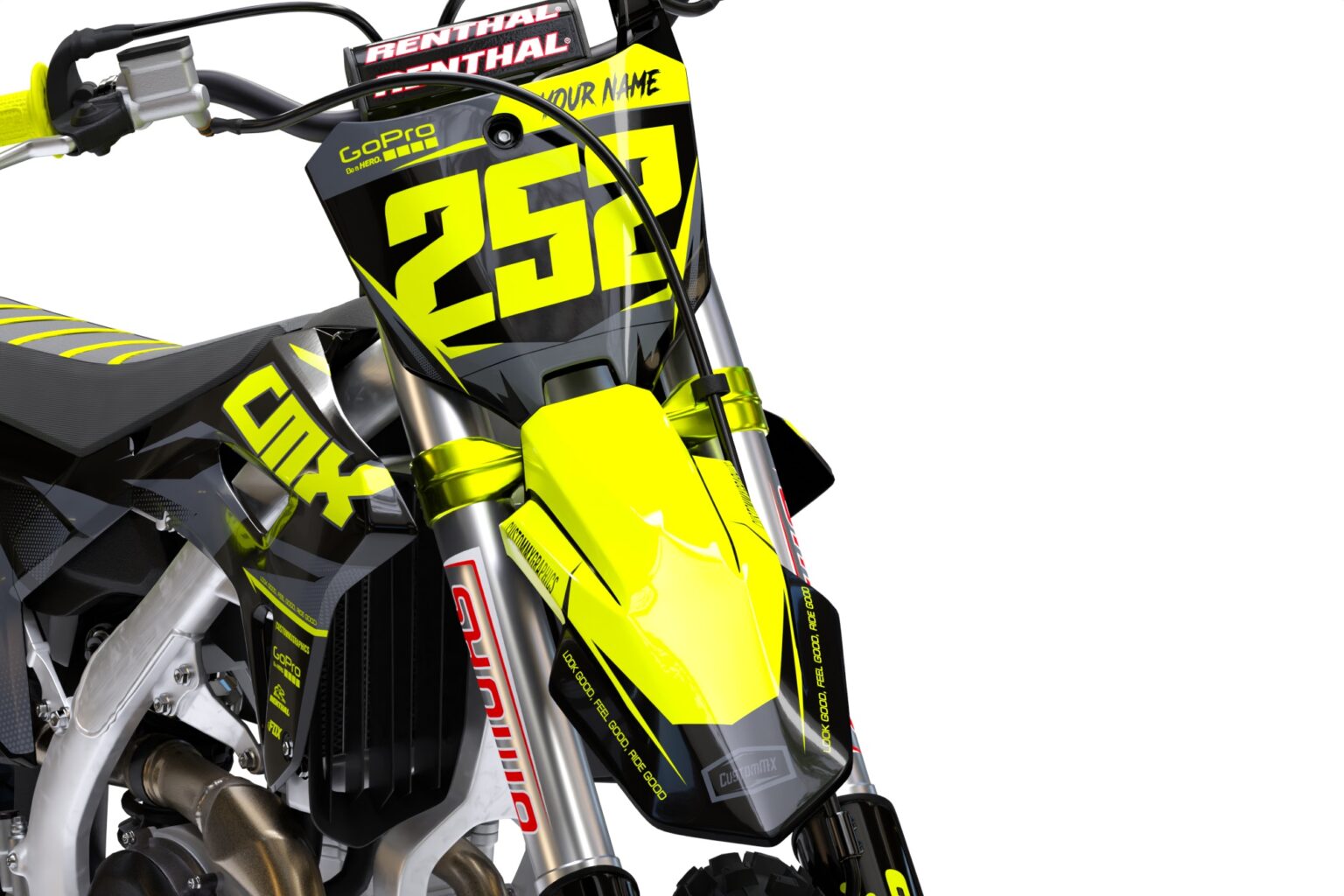 Beasty (Fluoro) Series – Honda CR / CRF Graphics Kit – Custom MX – The ...
