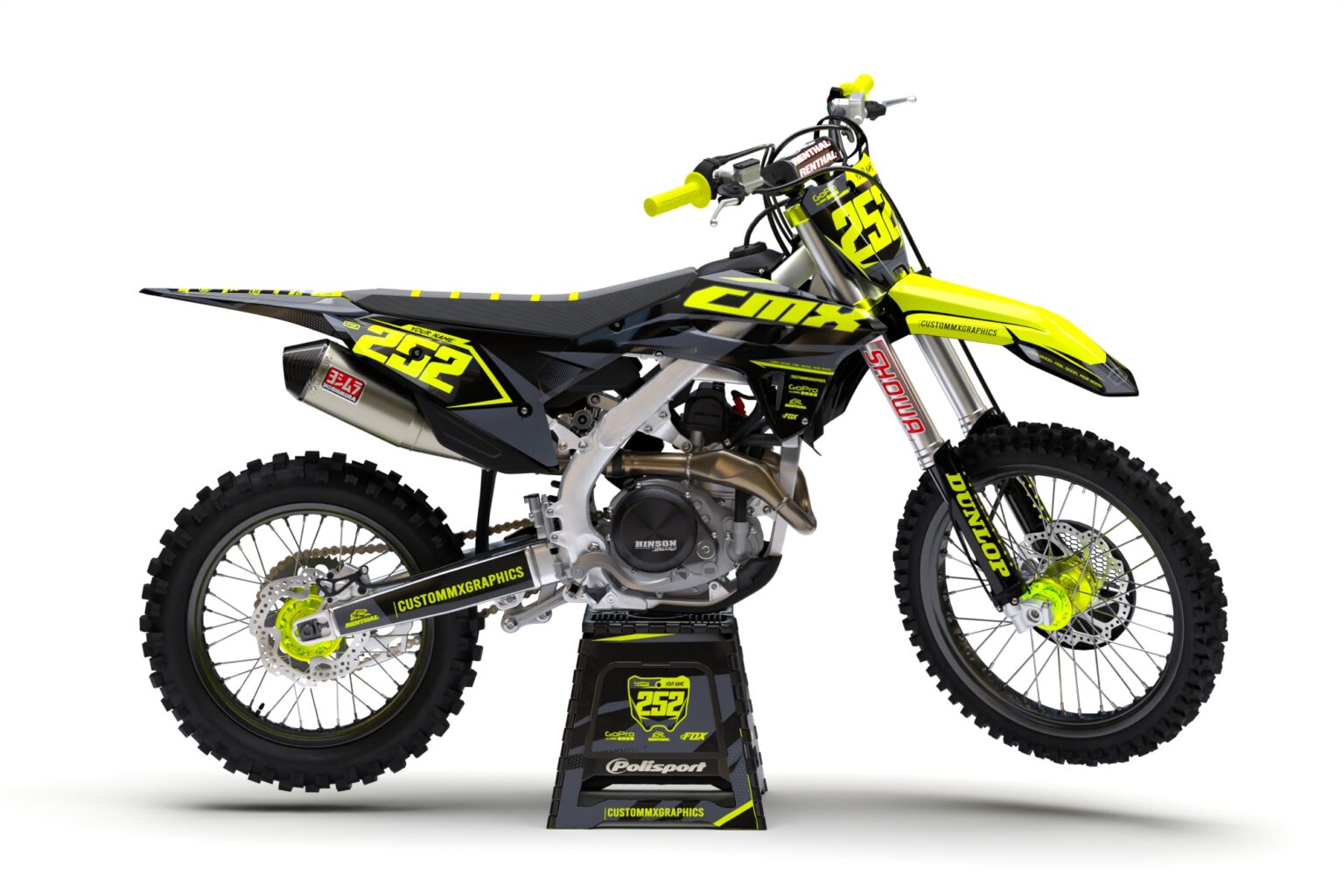 Beasty (Fluoro) Series – Honda CR / CRF Graphics Kit – Custom MX – The ...