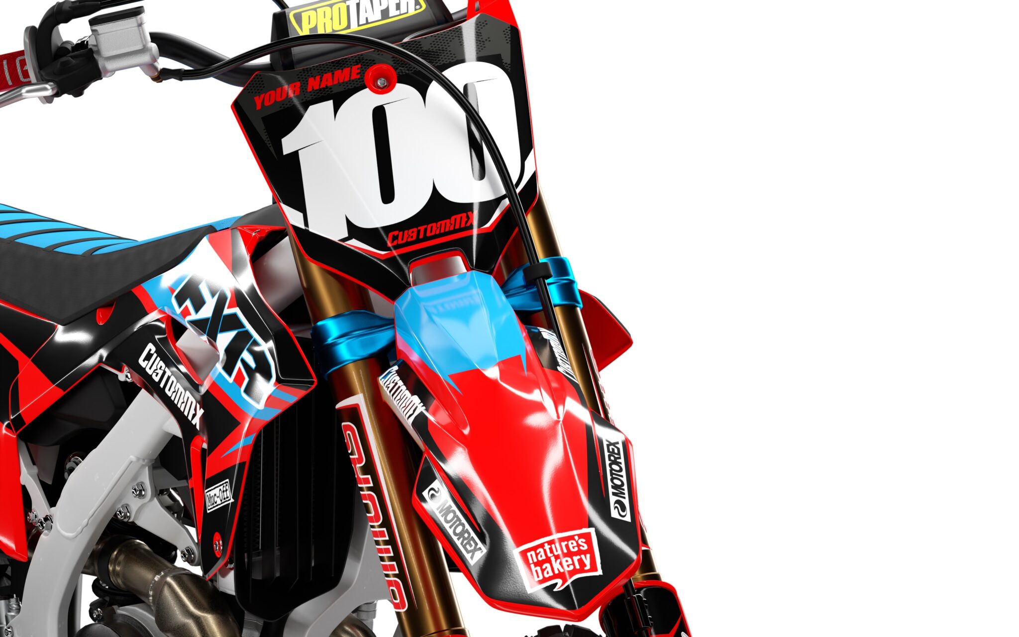 Chemical (Blue) Series – Honda CR / CRF Graphics Kit – Custom MX – The ...