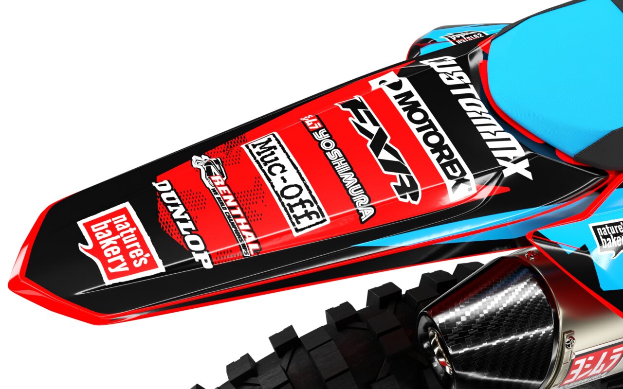 Chemical (Blue) Series – Honda CR / CRF Graphics Kit – Custom MX – The ...